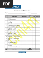 Wall Tiling Inspection Checklist | PDF | Engineering | Building Engineering