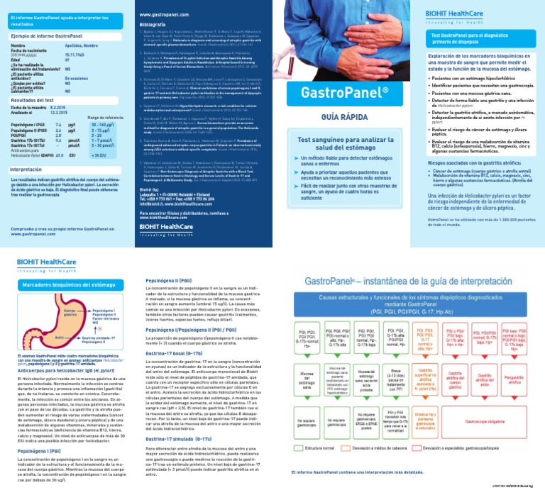 Gastropanel Quick Guide Es | PDF | Sistema digestivo | Inmunología