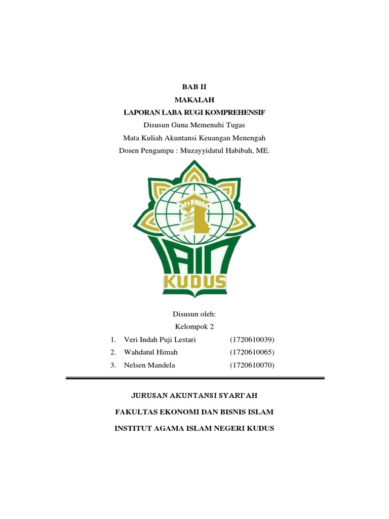 Laporan Laba Rugi Komprehensif | PDF | Pengelolaan Keuangan & Uang