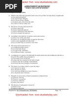 Class 9 Motion Worksheet | PDF | Acceleration | Velocity