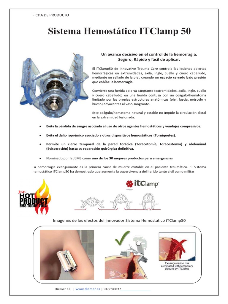 Sistema Hemostático ITClamp 50 | PDF