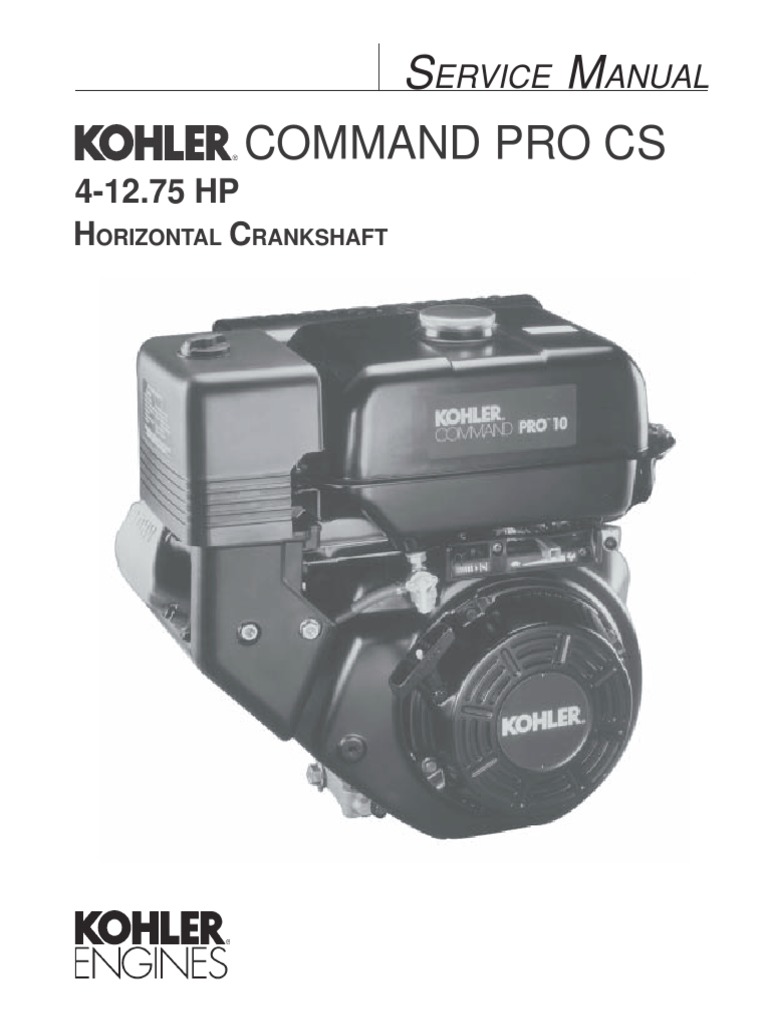 Manual Kohler Command Pro 15 | PDF | Gasoline | Motor Oil