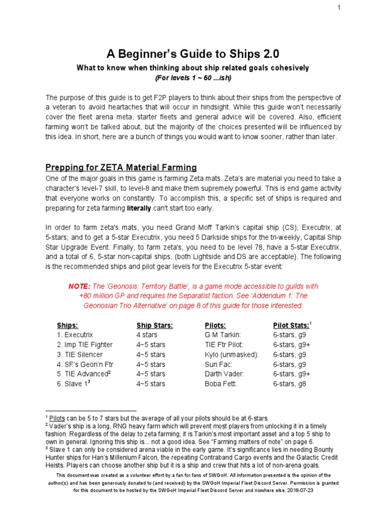 A Beginner's Guide To Ships 2.0 | PDF | Ships