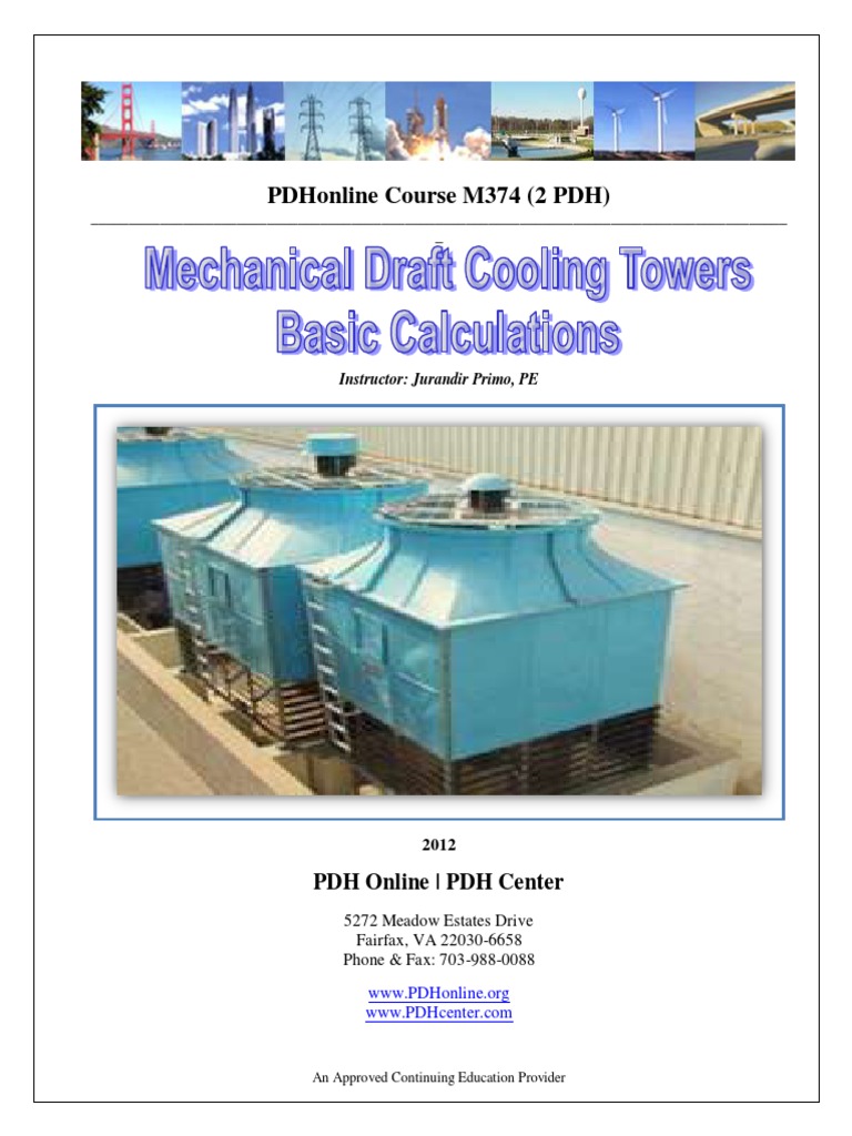 Mechanical Draft Cooling Tower | PDF | Humidity | Relative Humidity