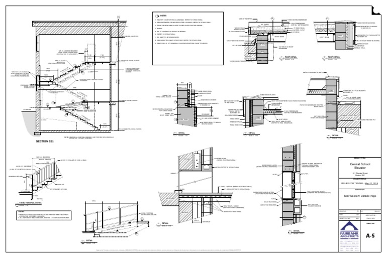 G 1646 A-5 Stair Section Details May 01 2018 | PDF | Roof | Building