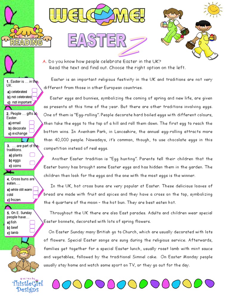 Easter English Kids | PDF | Cuisine | Easter