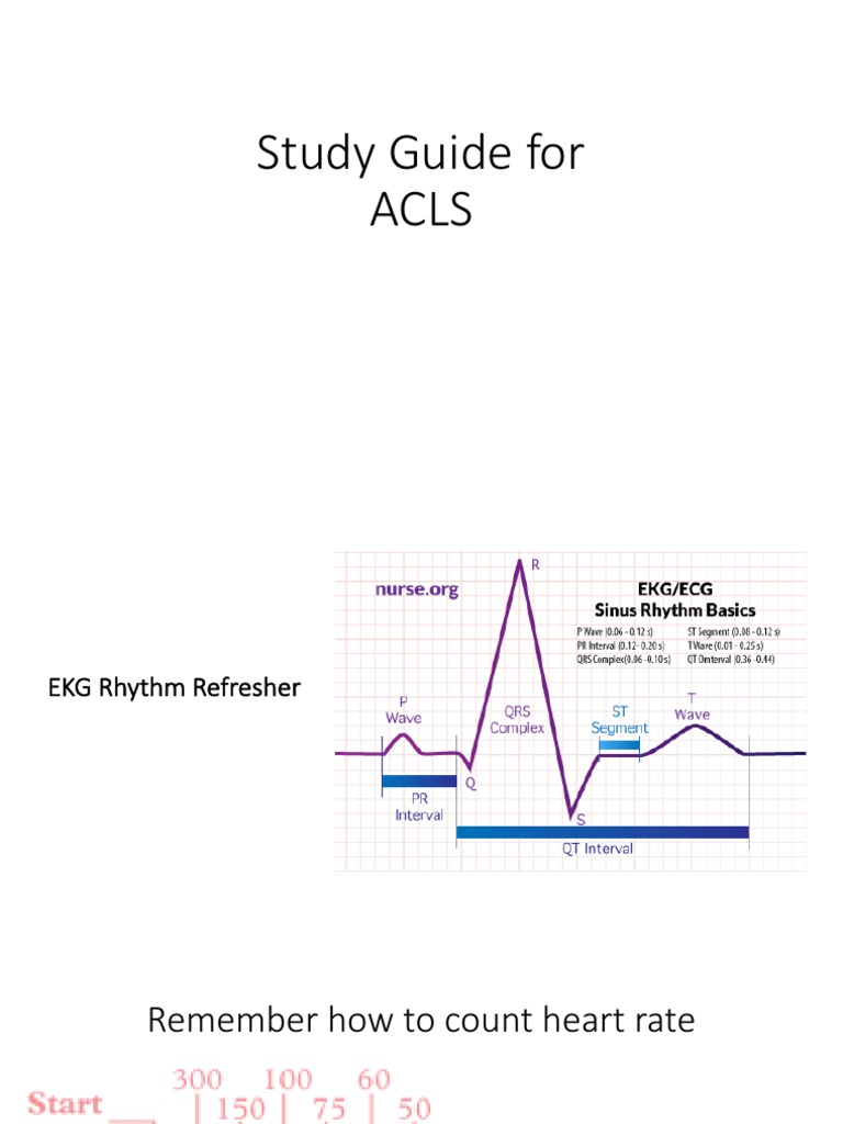 ACLS Study Guide | PDF | Cardiopulmonary Resuscitation | Shock ...