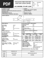 WPS Sample | PDF | Welding | Construction