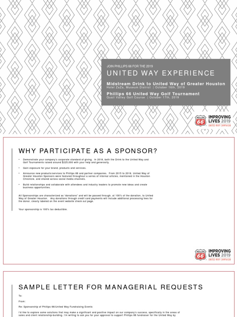 2019 - Sponsorship Opportunity Guide | PDF | Golf Course | Fundraising