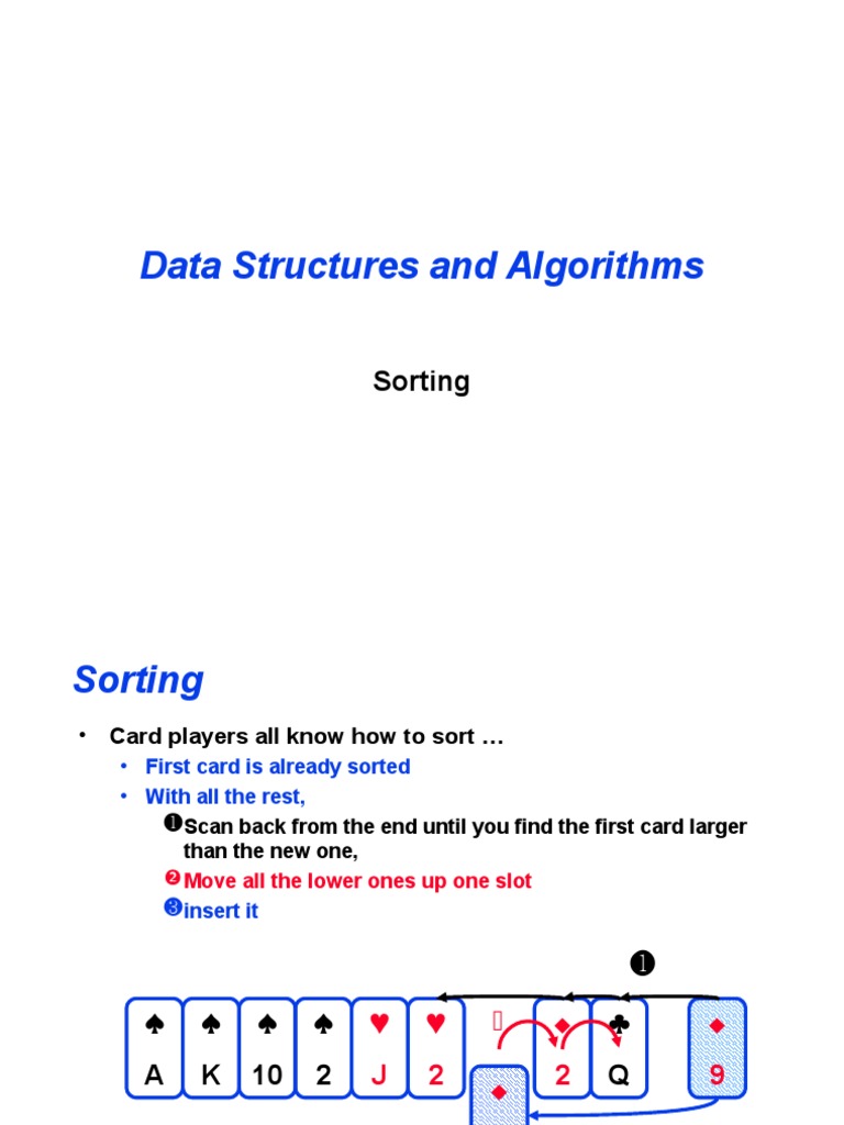 Data Structures and Algorithms: Sorting | PDF | Discrete Mathematics | Algorithms