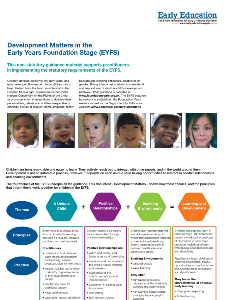 Development Matters FINAL PRINT AMENDED PDF | PDF | Thought | Learning