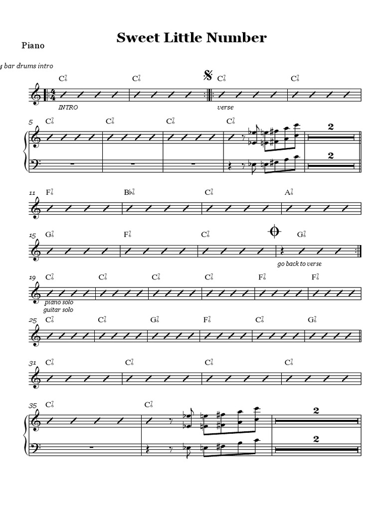 Sweet Little Number | PDF