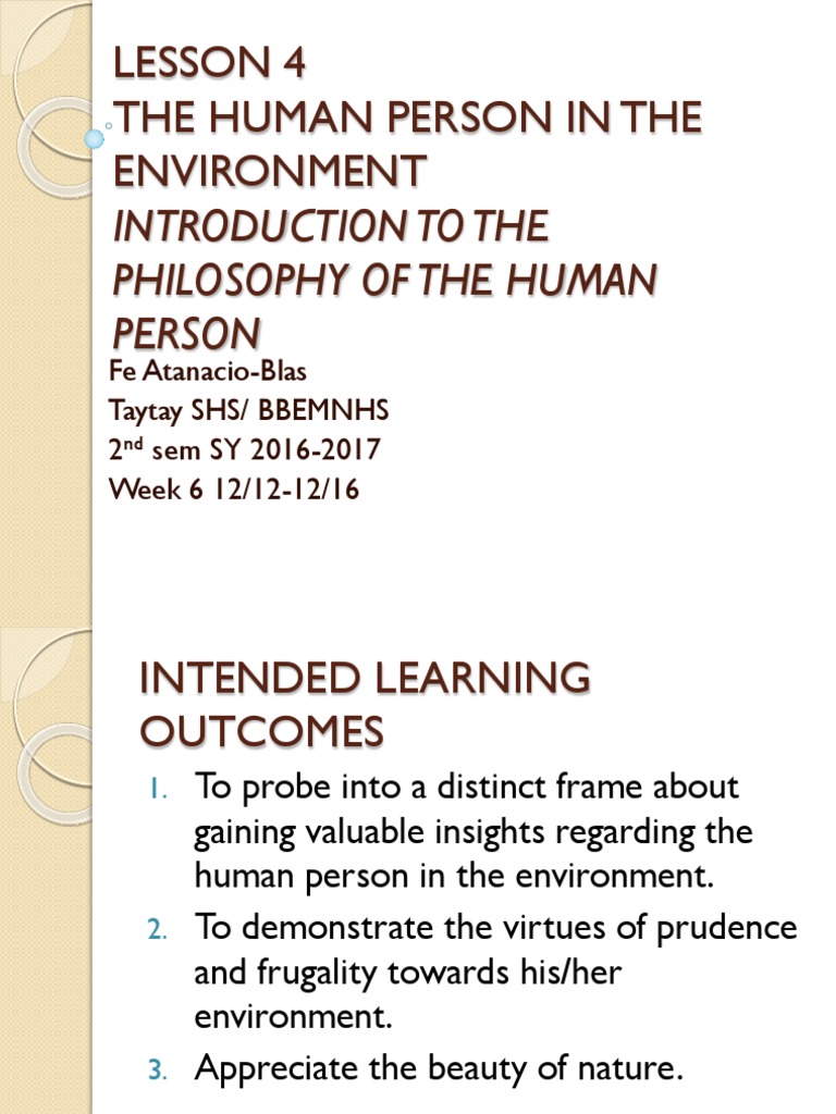 Lesson-4 Philo | PDF | Ecology | Philosophical Theories