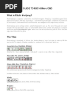 Fan Scoring HKMJ Cheat Sheet | PDF | Mahjong | Games Of Chance
