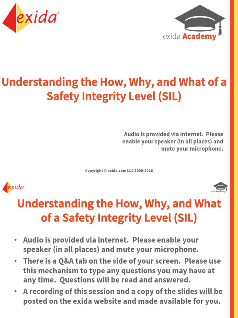 Understanding The How Why and What of A Safety Integrity Level (SIL ...