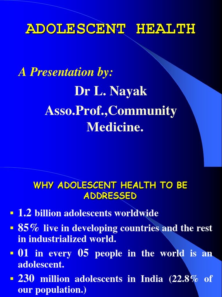 Adolescent Health | PDF | Reproductive Health | Adolescence
