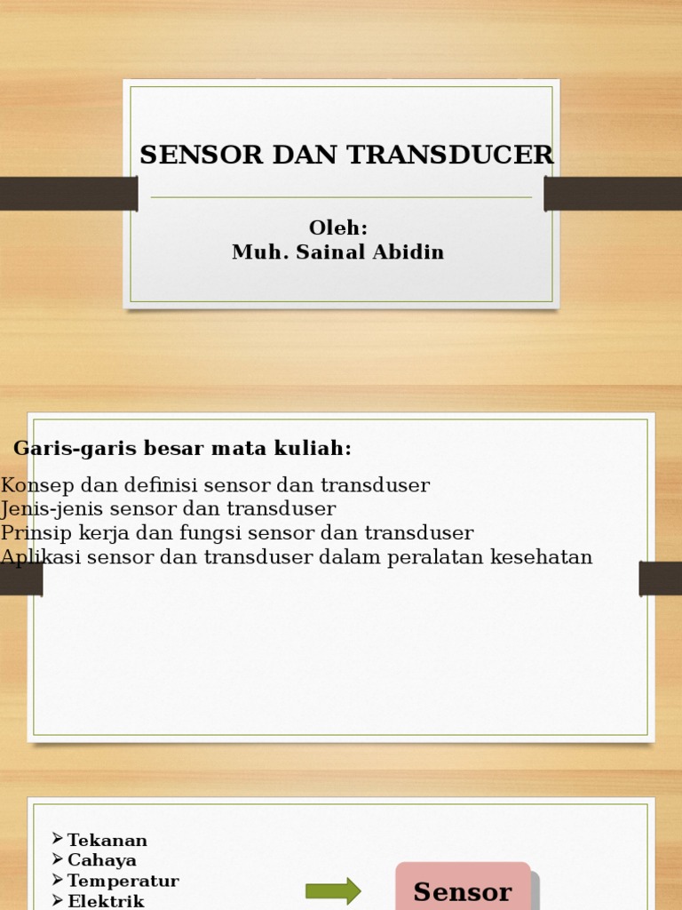 Sensor Dan Transducer | PDF