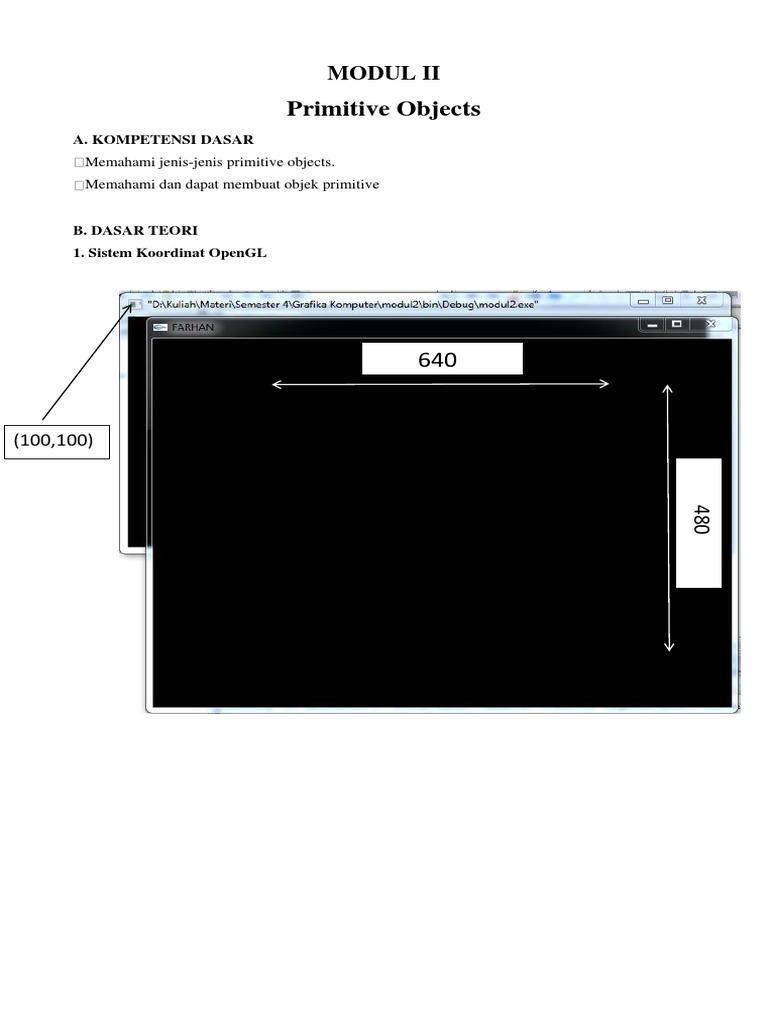 LAPORAN MODUL 2 Primitive Objects | PDF