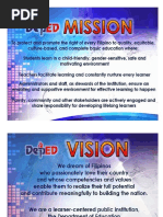 DEPED Mission Vision Core Values | PDF | Philippines | Learning