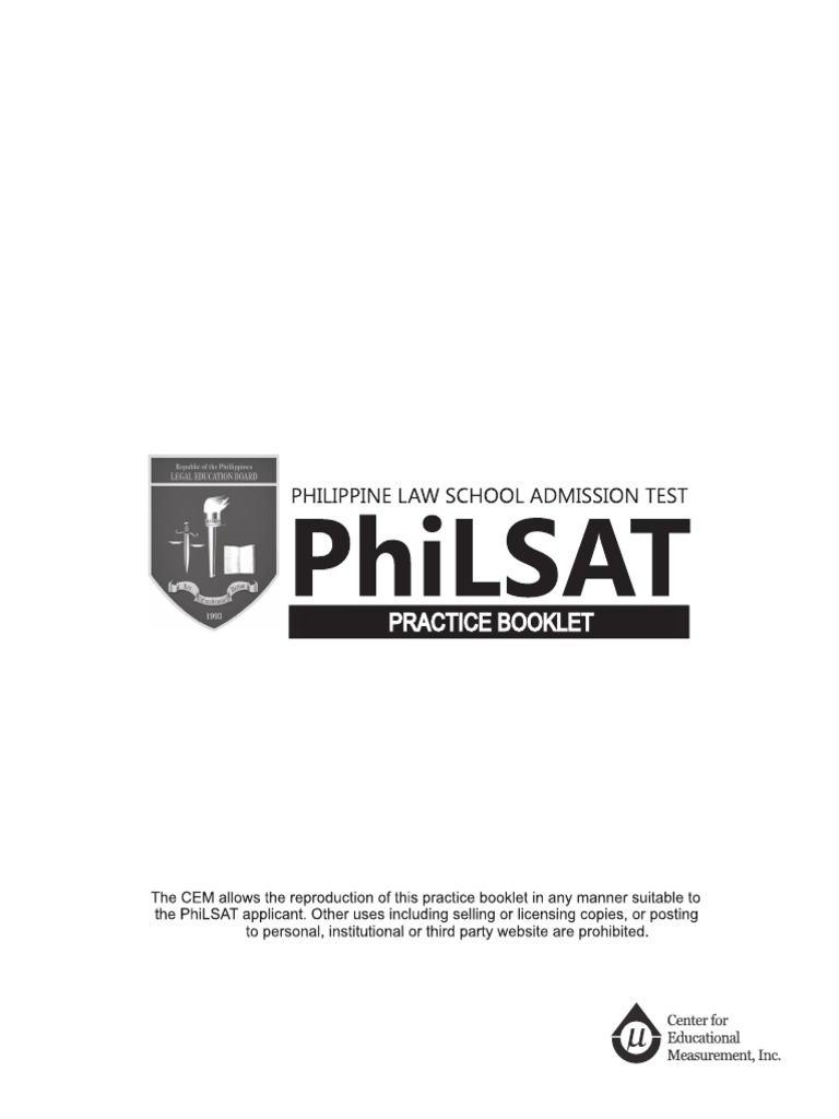 Philsat Practice Booklet 2 | PDF