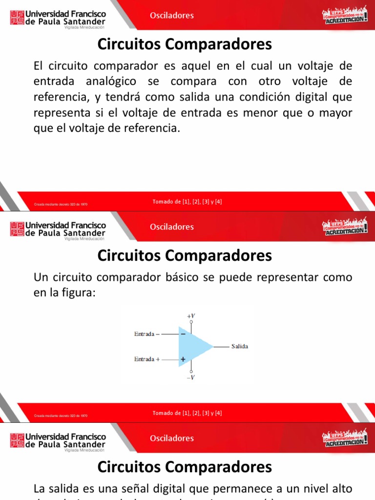 Circuitos Comparadores en Electrónica | PDF | Amplificador operacional ...