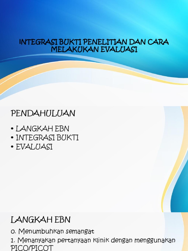 Langkah 4 Dan 5 EBN | PDF