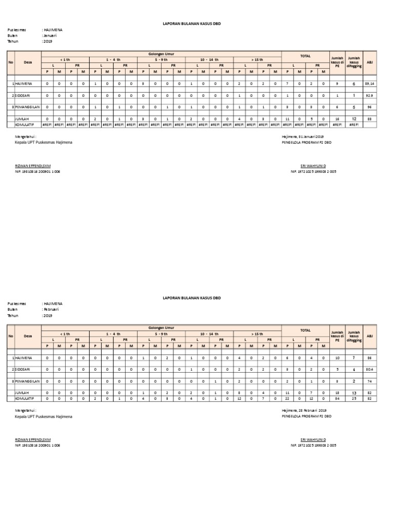 Laporan DBD | PDF