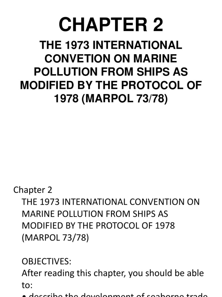 An In-Depth Look at MARPOL 73/78: The International Convention for the ...