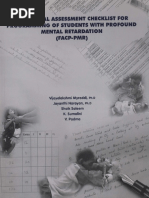 Madras Developmental Programming System Behavioural Scale: Appendices ...