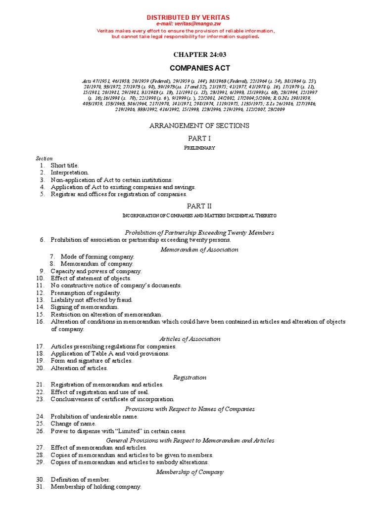 Companies Act | PDF | Liquidation | Private Law