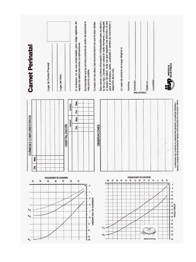 Carnet Perinatal - JPG | PDF