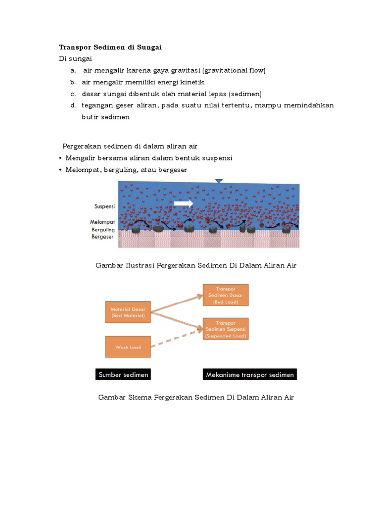 Transpor Sedimen Di Sungai | PDF