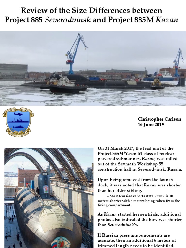 Project 885 885M Comparison | PDF | Sonar | Naval Warfare