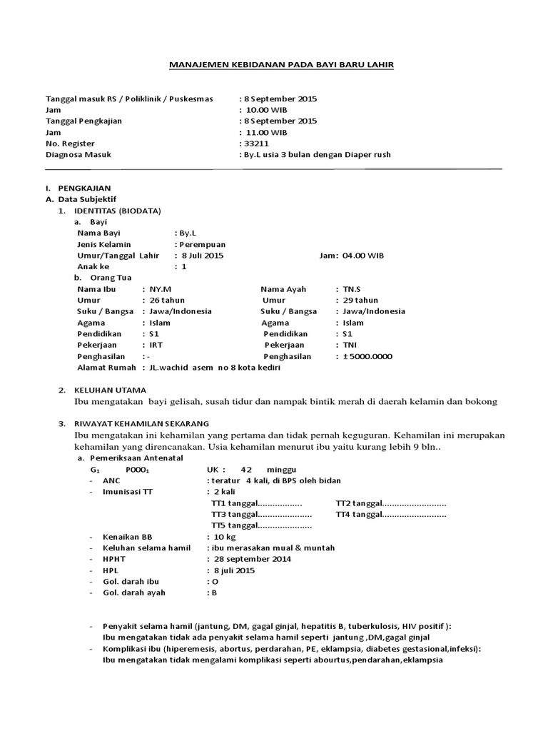 Askeb BBL Diaper Rush | PDF