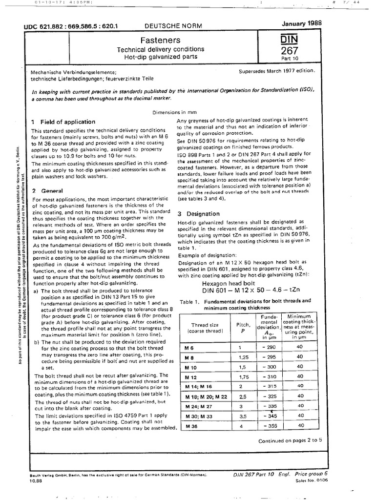 Din 267-10-88 PDF | PDF