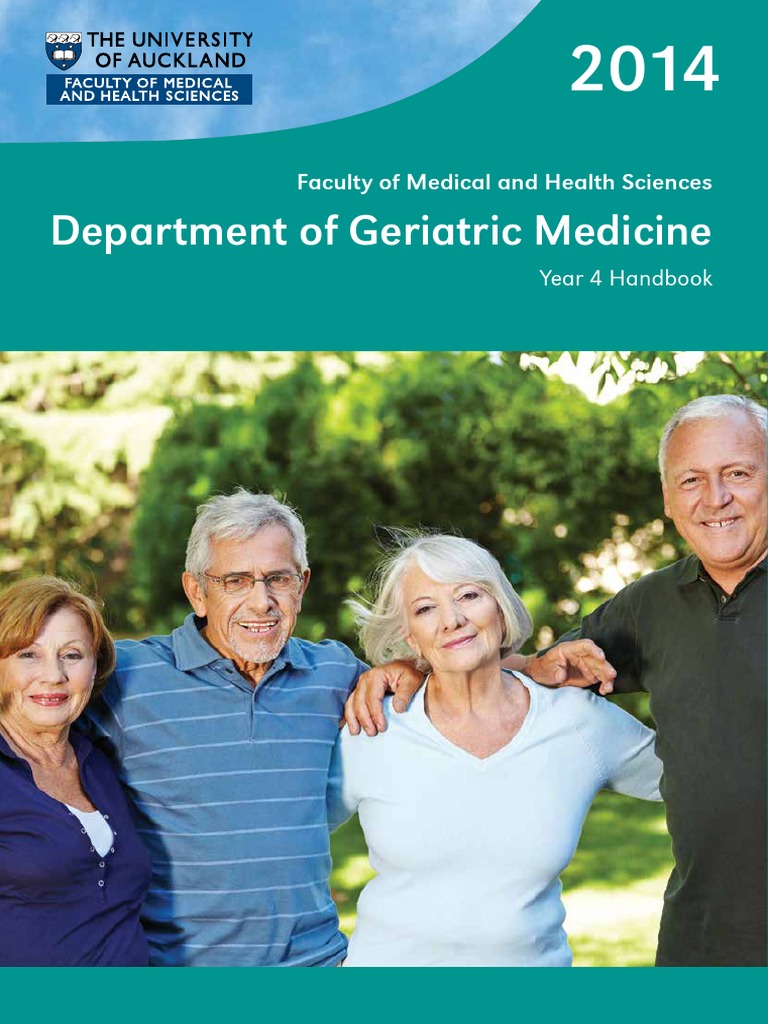 Department of Geriatric Medicine: Faculty of Medical and Health Sciences | PDF | Geriatrics ...