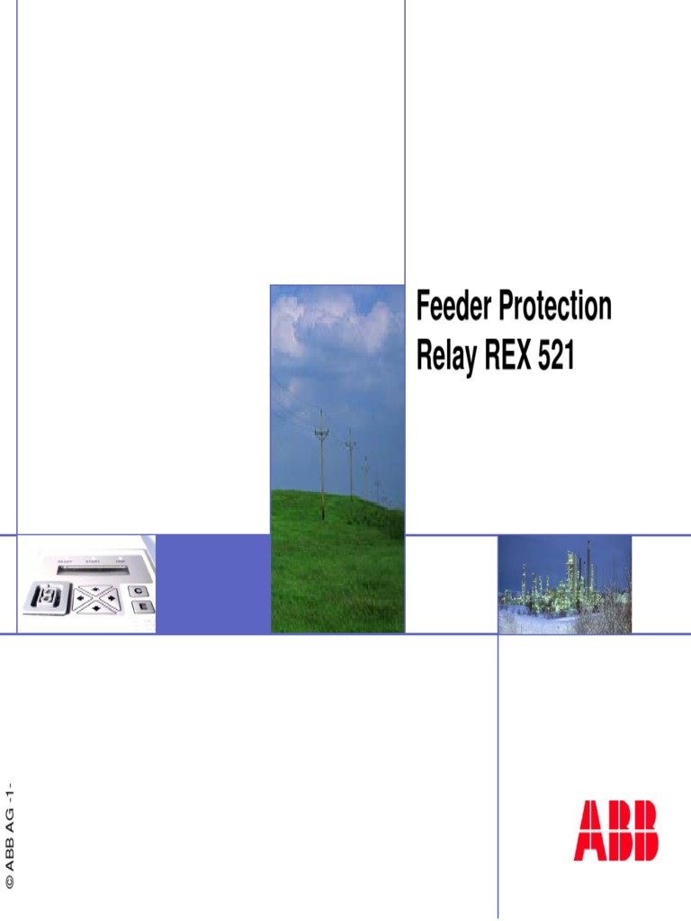 Feeder Protection Relay REX 521: Insert Image Here | PDF | Electricity ...