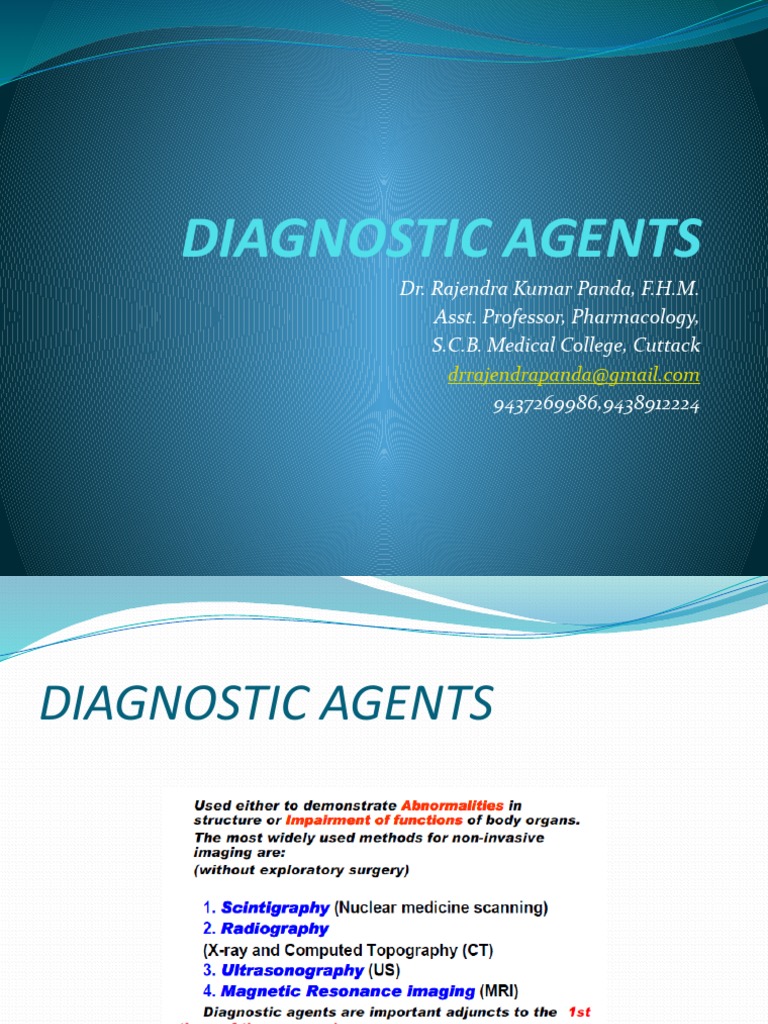Diagnostic Agents | PDF