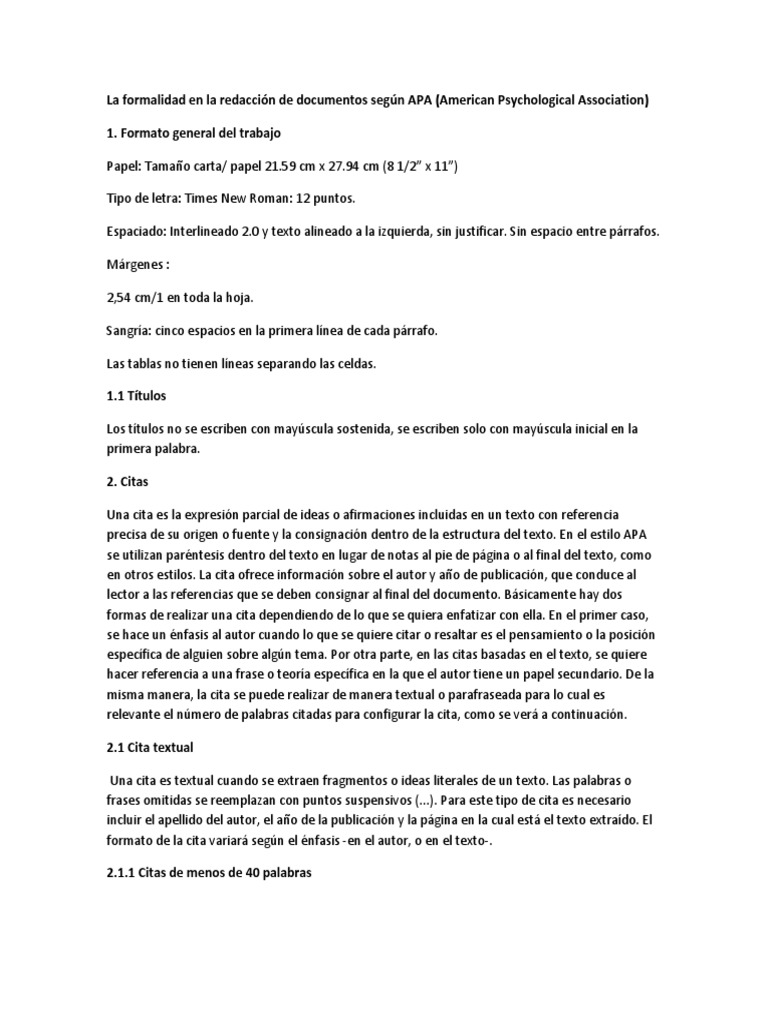 Redacción formal según normas APA | PDF | Ensayos | Science