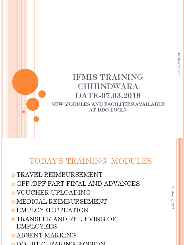 Ifmis Training | PDF | Computing | Software