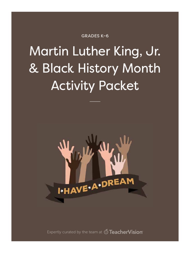 MLK JR Day and Black History Month Activities Packet PDF | PDF | Martin ...
