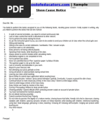Show Cause Notice Format | PDF