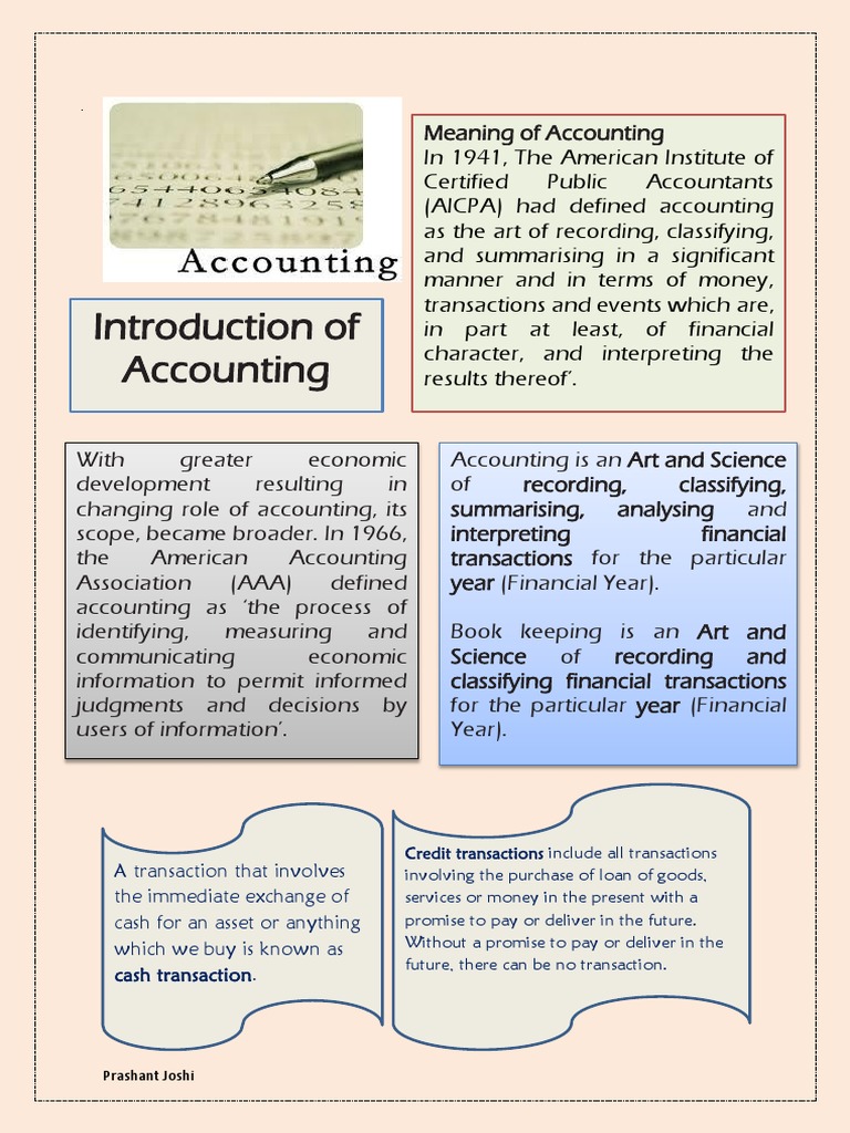 Introduction of Accounting and Terminology PDF | Download Free PDF ...