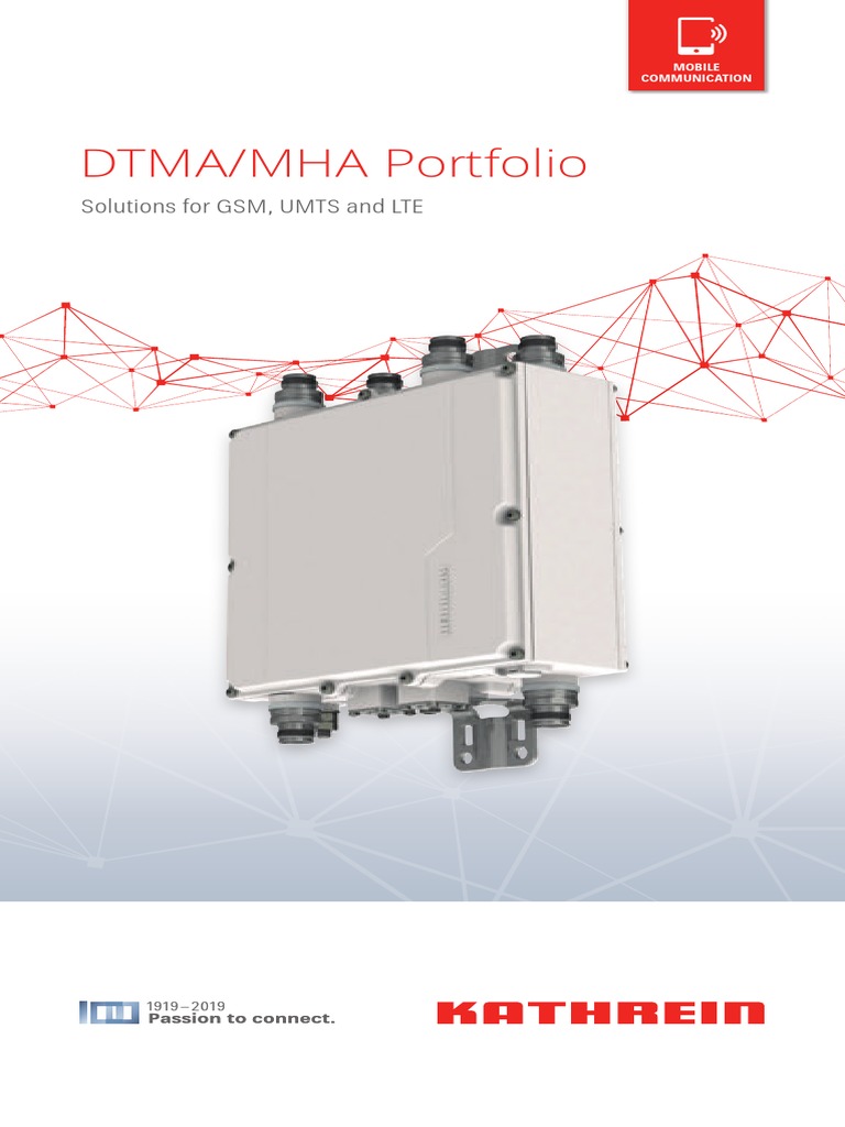 DTMA/MHA Portfolio: Solutions For GSM, UMTS and LTE | PDF
