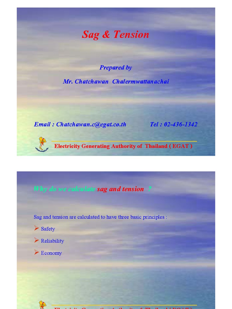 Sag & Tension | PDF | Deformation (Engineering) | Yield (Engineering)