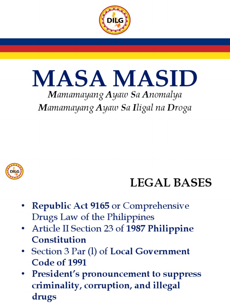 MASA MASID (Sulong Pilipinas) | PDF | Drug Rehabilitation | Non ...