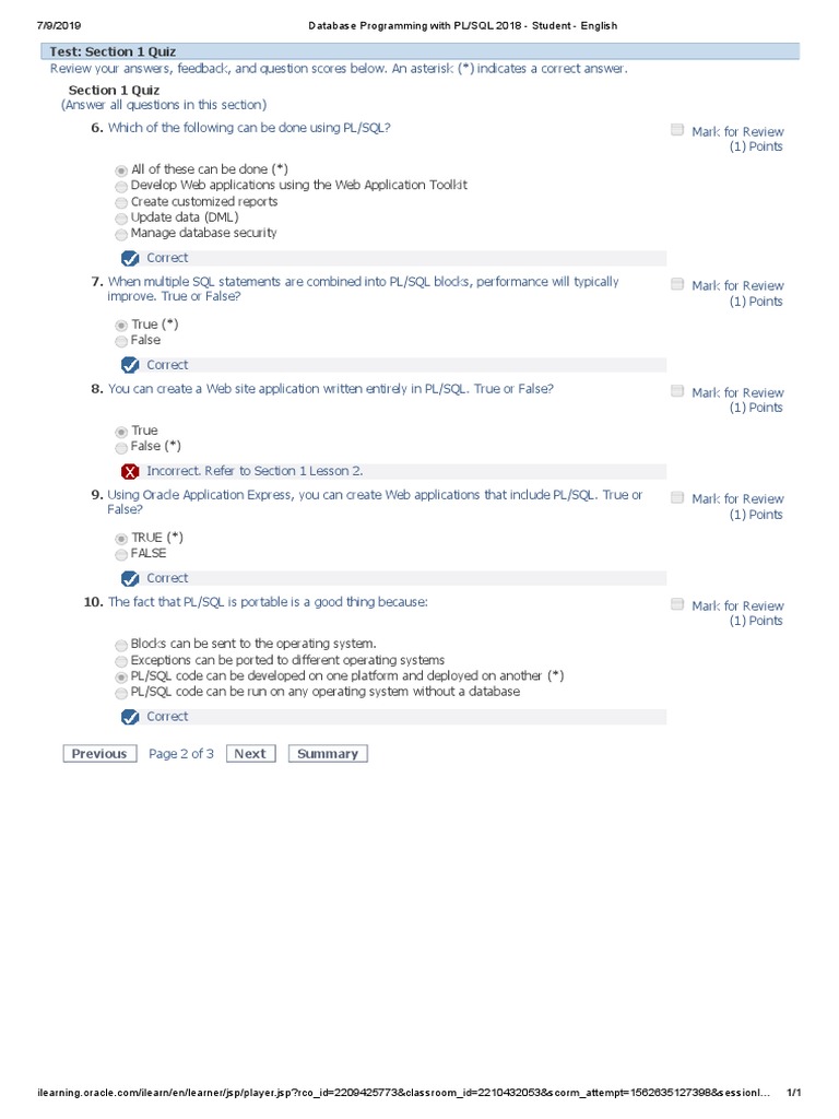 PLSQL 1 - 2 | Download Free PDF | Pl/Sql | Computer Programming