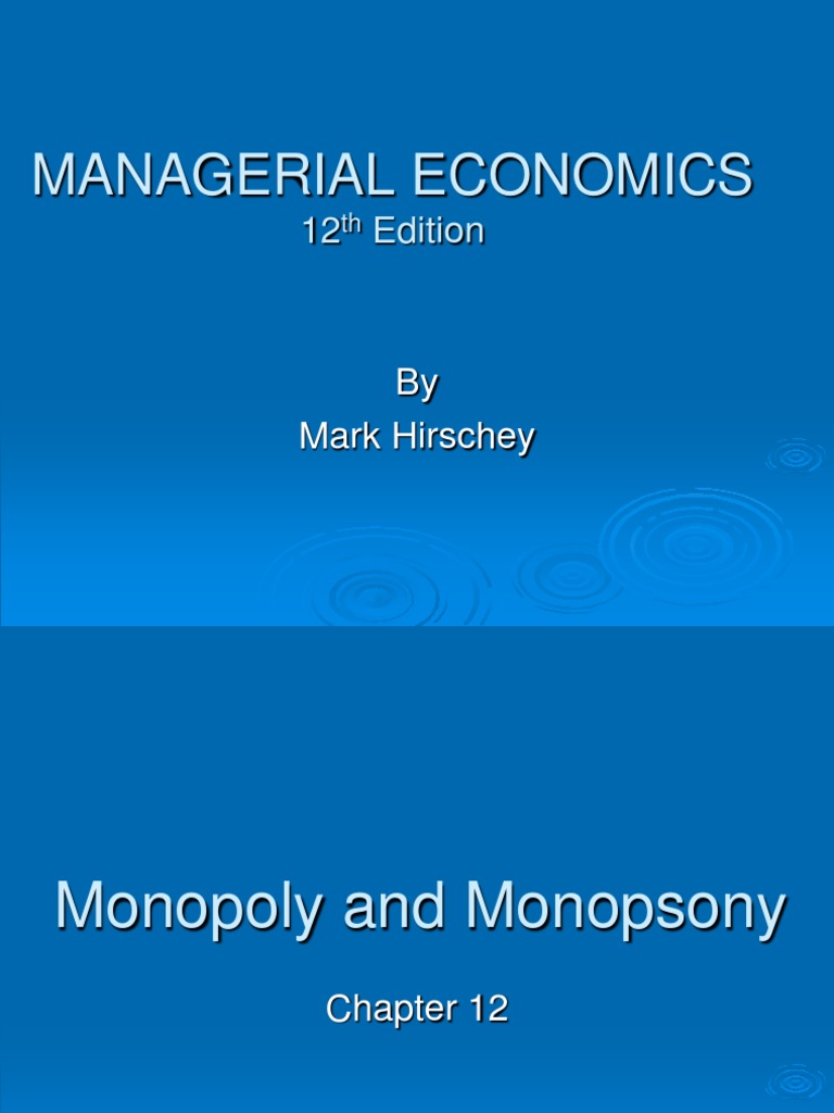 Monopoly & Monopsony | PDF | Monopoly | Competition Law