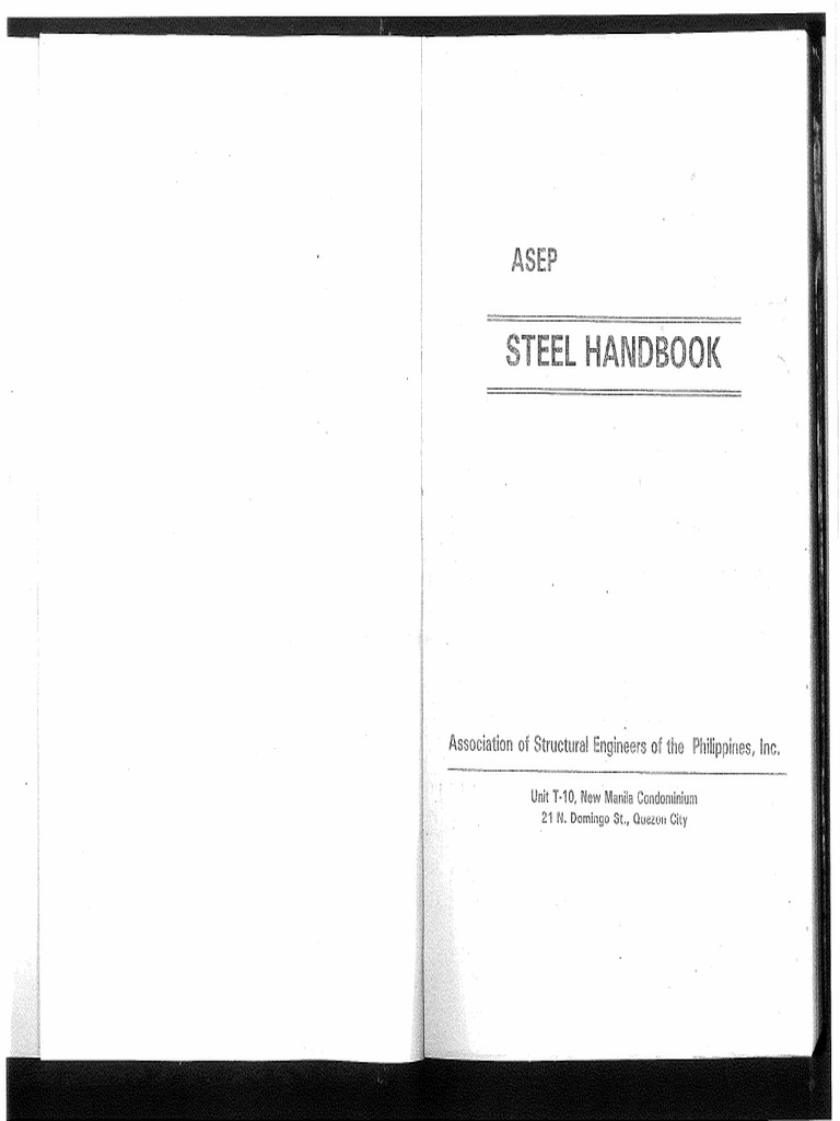 ASEP Steel Hand Book PDF | PDF