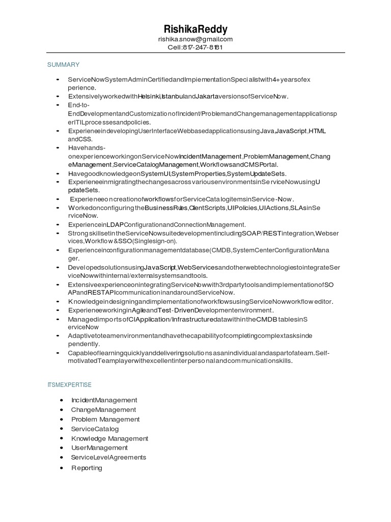 ServiceNow Expertise: Jakarta & Beyond | PDF | Computers